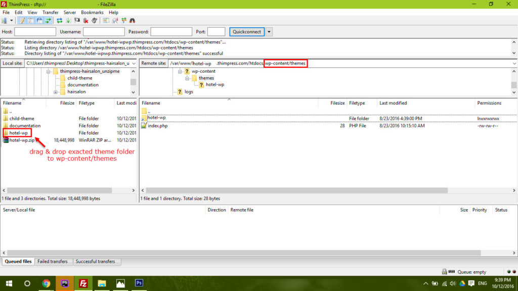 Theme - Installation - ThimPress Docs