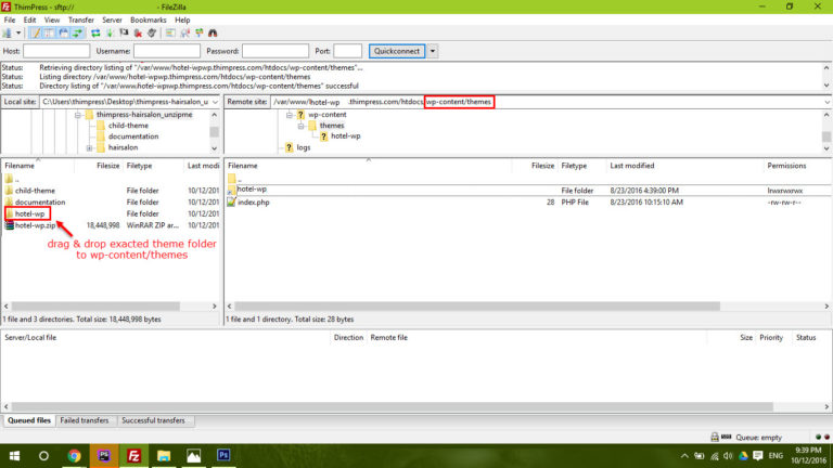 Theme - Installation - ThimPress Docs