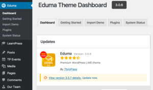 Update Theme - Eduma - ThimPress Docs