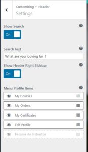 Customization Settings - Customization - ThimPress Docs