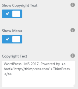 Customization Settings - Customization - ThimPress Docs