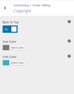 Footer Settings - Customization - ThimPress Docs