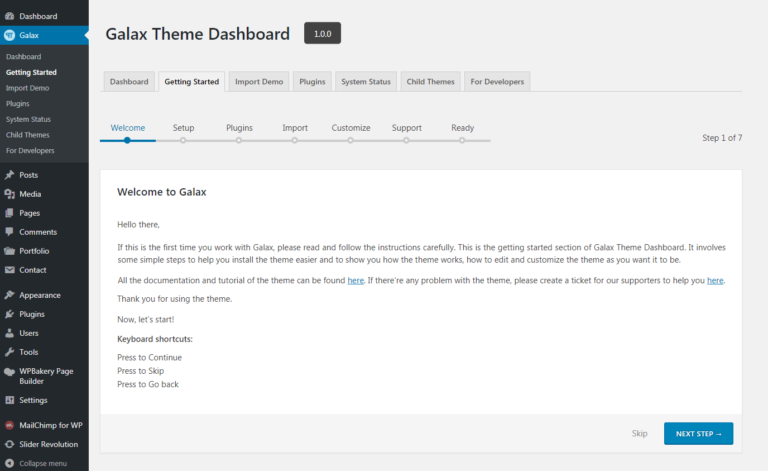 Installation - Galax - ThimPress Docs