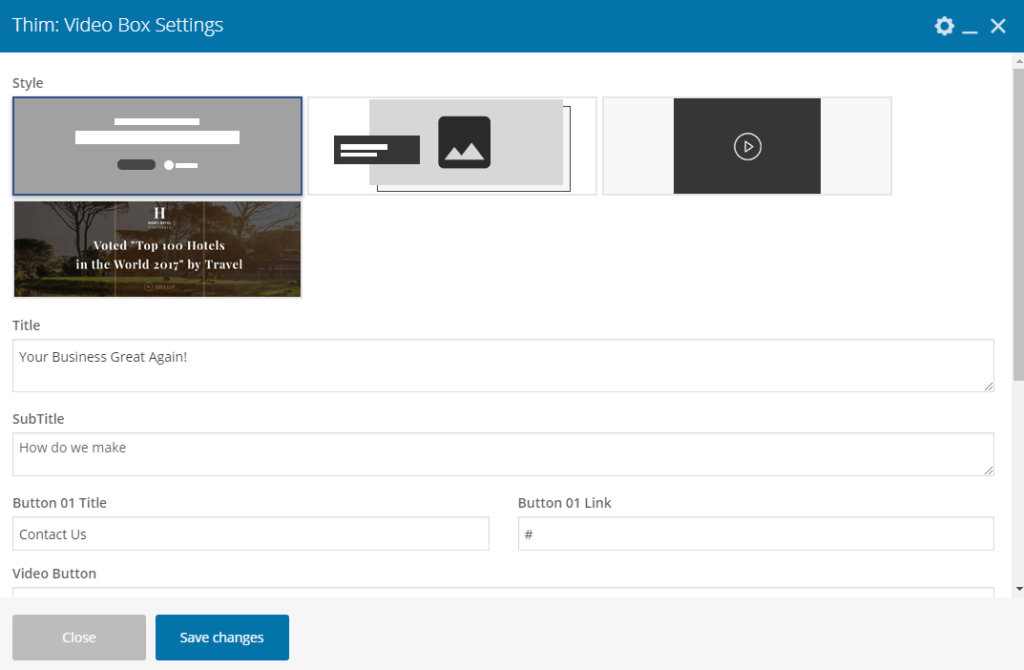 Thim Shortcode Elements - Customization - ThimPress Docs