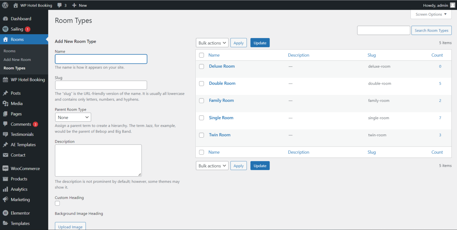 Rooms - WP Hotel Booking - ThimPress Docs