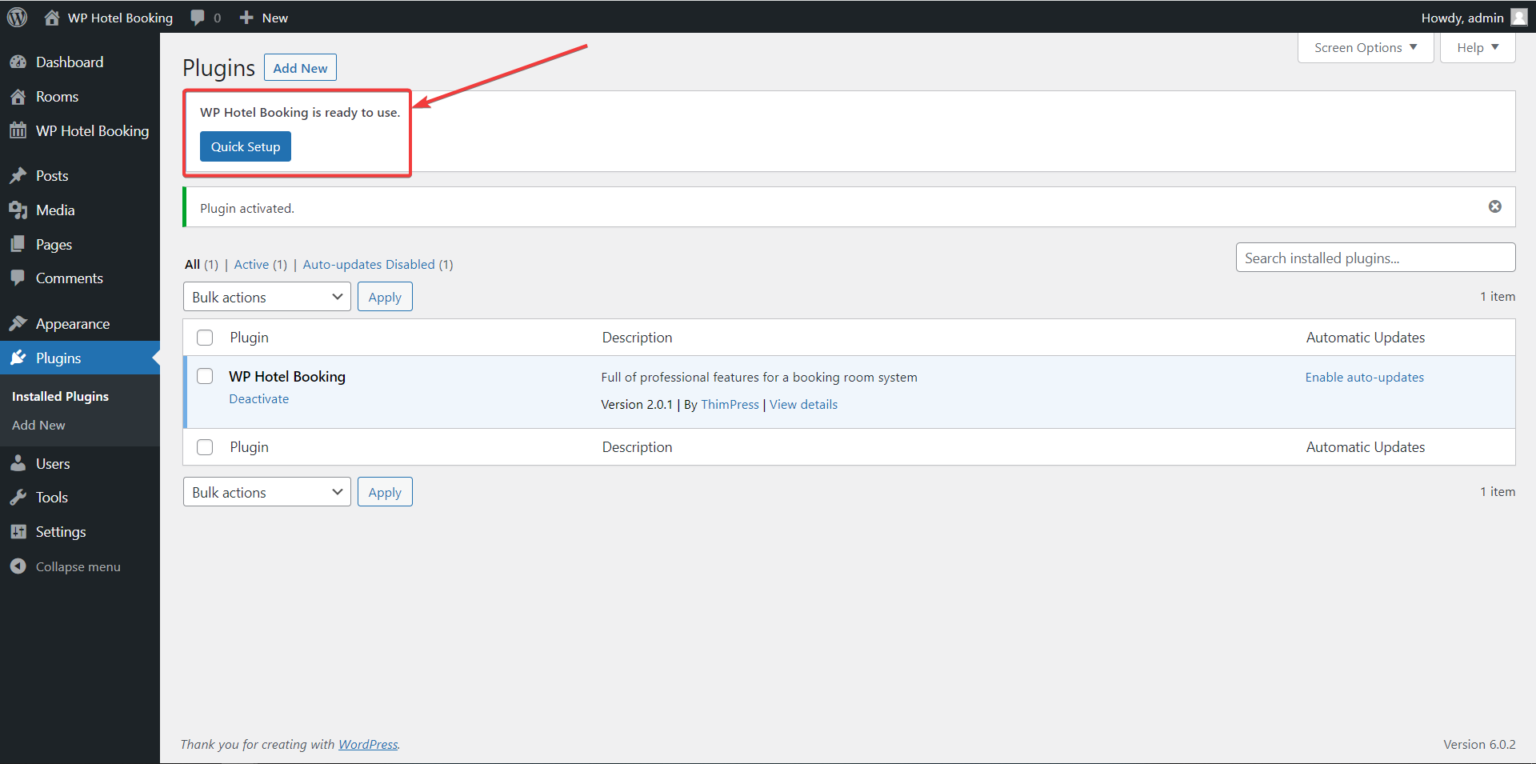 Installation - WP Hotel Booking - ThimPress Docs