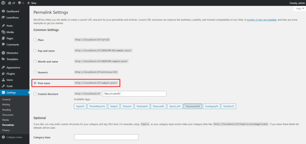 Admin Learnpress - docs.thimpress.com