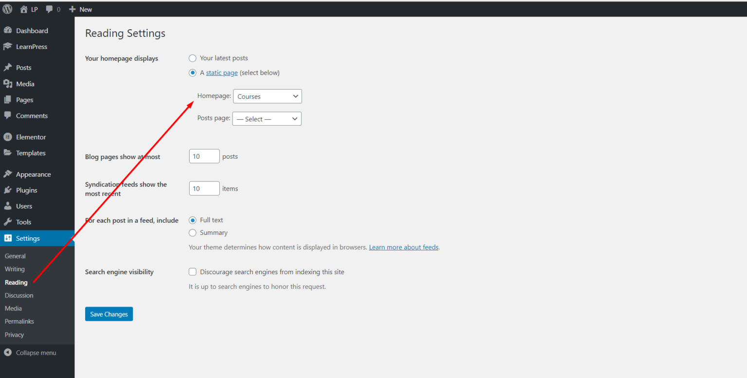 Admin Learnpress - docs.thimpress.com