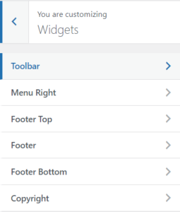 Widgets - Customize - ThimPress Docs