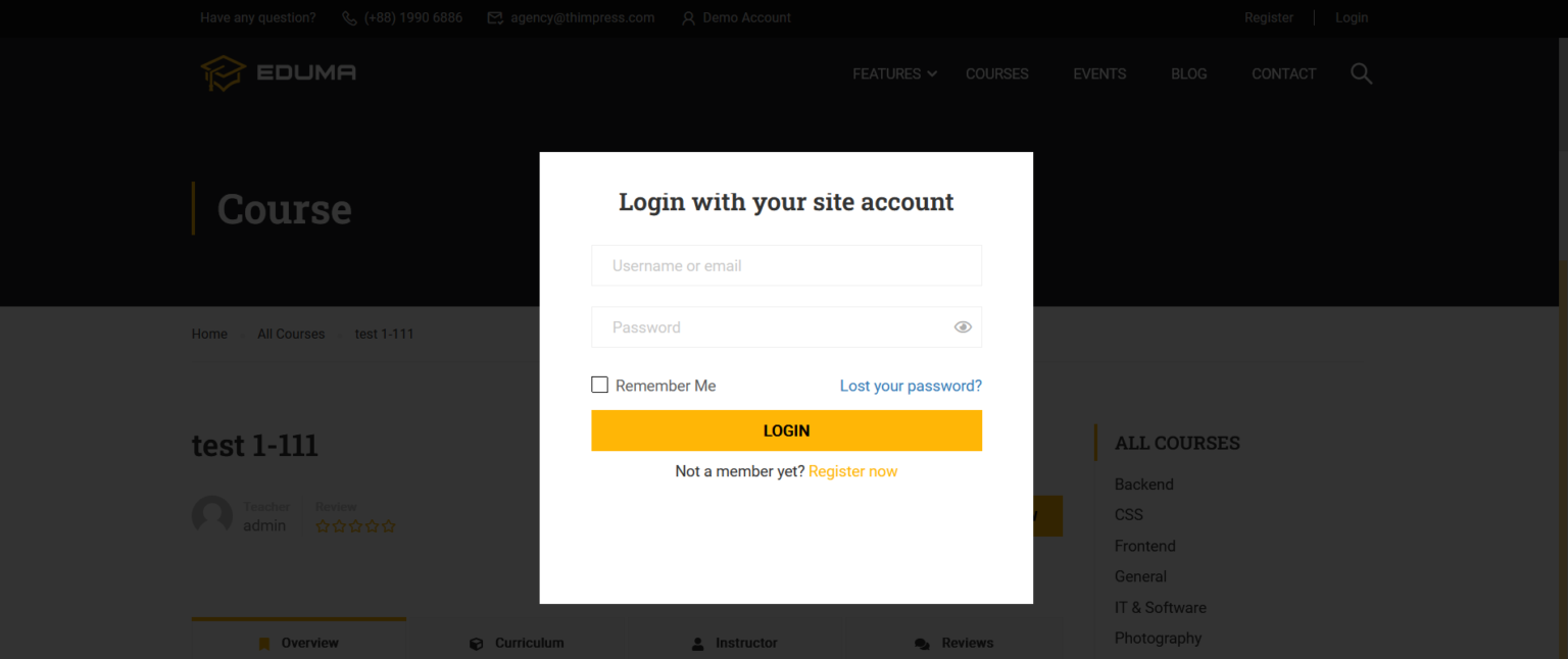 Course - Customize - ThimPress Docs