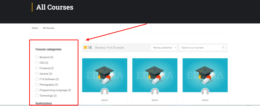 Course - Customize - ThimPress Docs