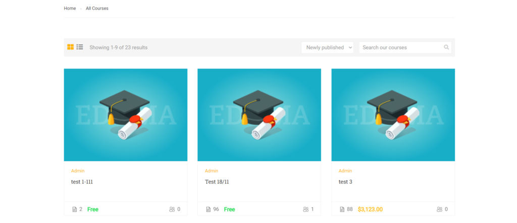 Course - Customize - ThimPress Docs