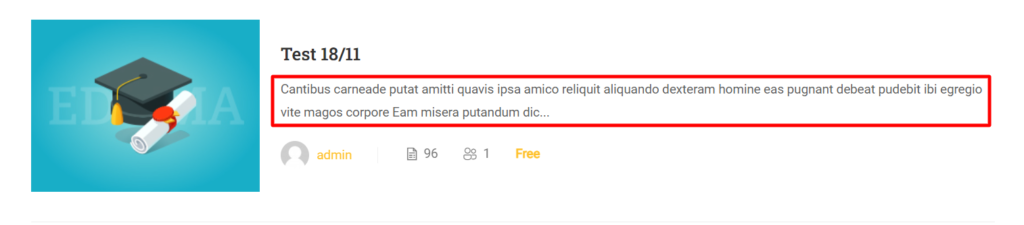 Course - Customize - ThimPress Docs