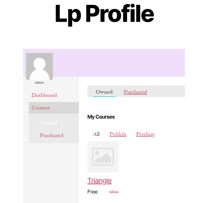 Admin Learnpress - docs.thimpress.com