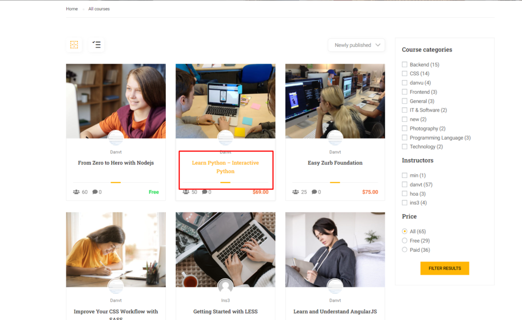 General - Customize - ThimPress Docs
