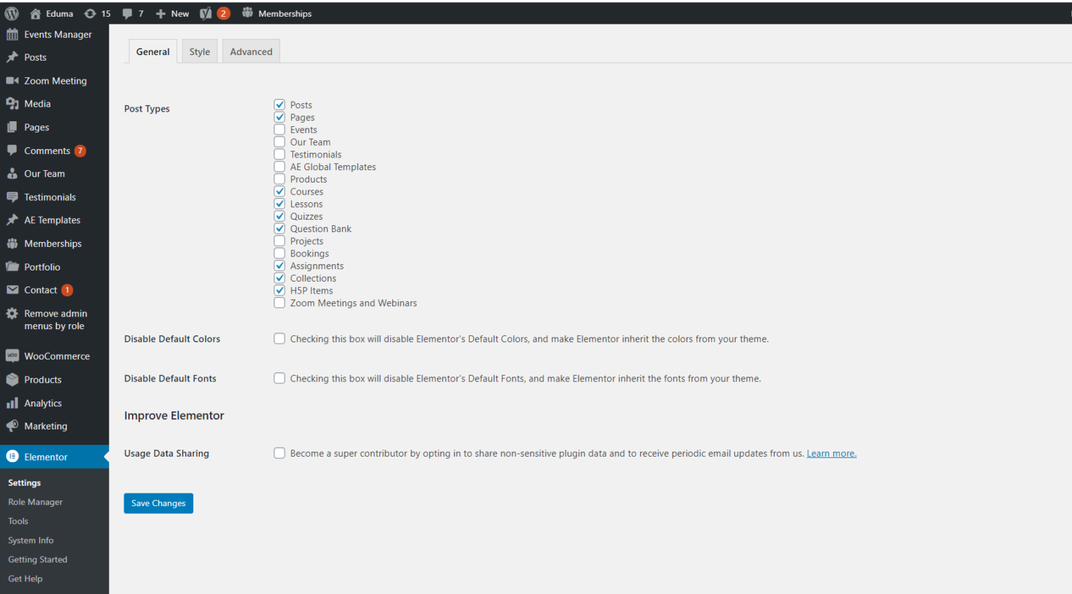 Course - Edit With Elementor Page Builder - ThimPress Docs
