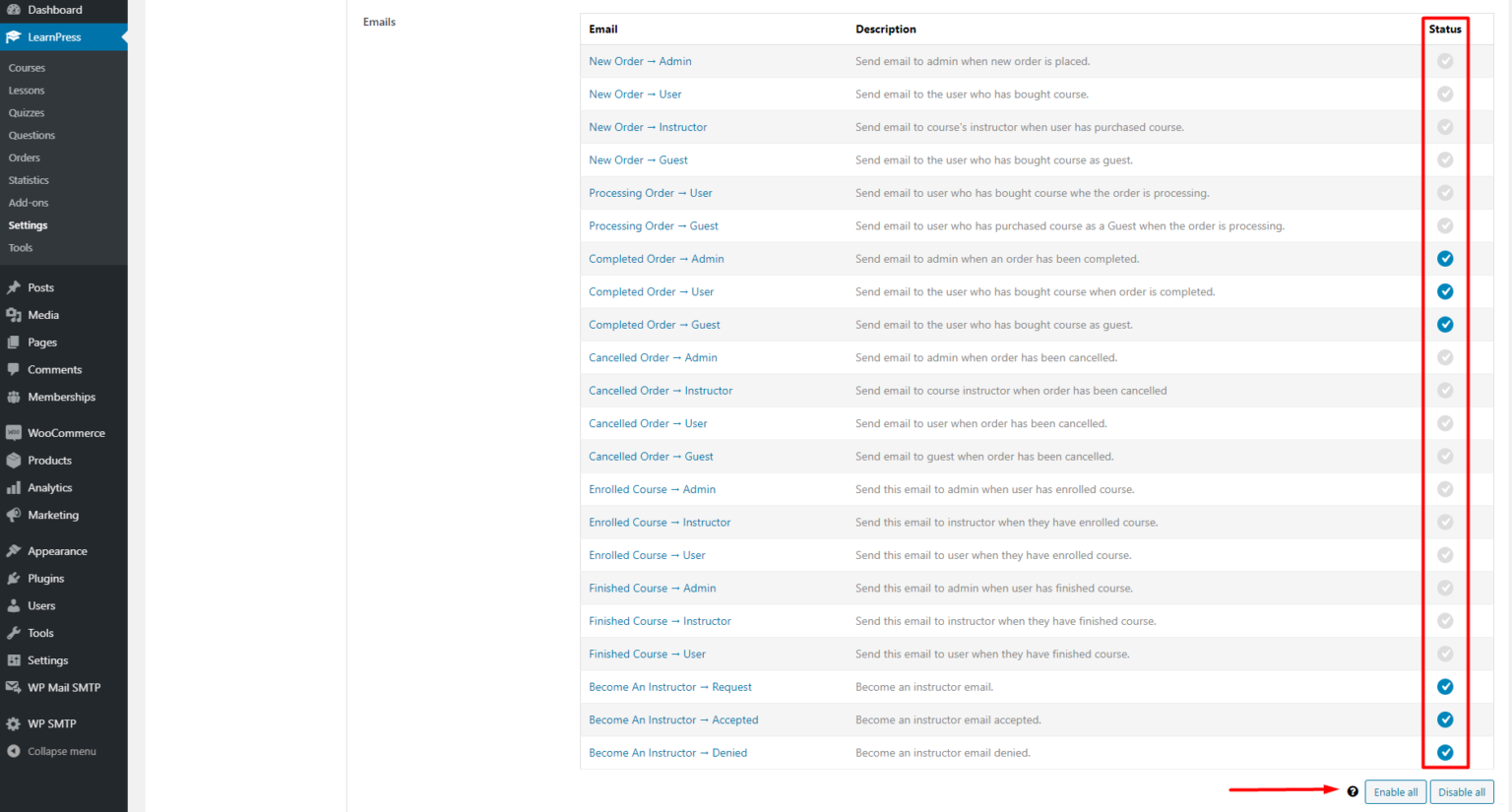 Admin Learnpress - docs.thimpress.com