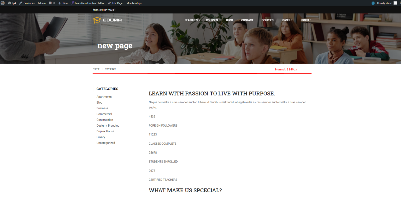 General - Customize - ThimPress Docs
