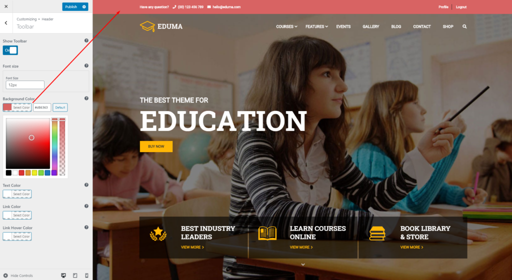 Toolbar - Edit With Site Origin Page Builder - ThimPress Docs