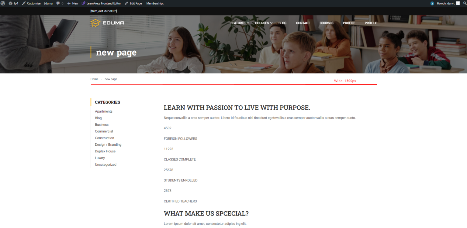 General - Customize - ThimPress Docs