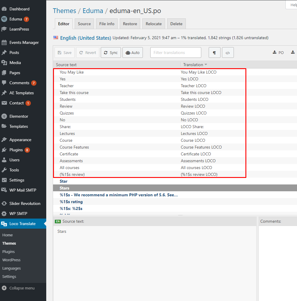 Eduma Translate - ThimPress Docs