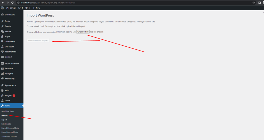 Installation - Garage - ThimPress Docs