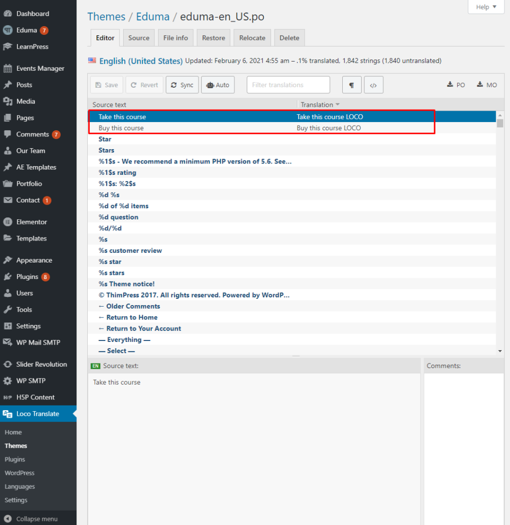 Eduma Translate - ThimPress Docs