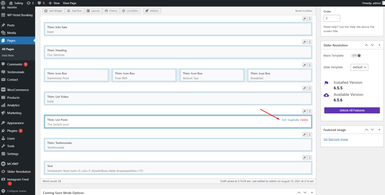 Site Origin - Edit With Page Builder - ThimPress Docs
