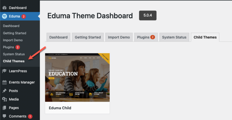 Getting Started - Eduma - ThimPress Docs