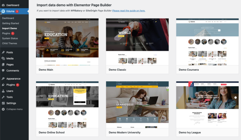 Getting Started - Eduma - ThimPress Docs