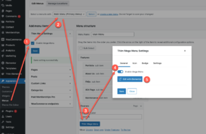 Mega Menu - Edit With Elementor Page Builder - ThimPress Docs