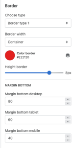 Border - Theme Sections - ThimPress Docs