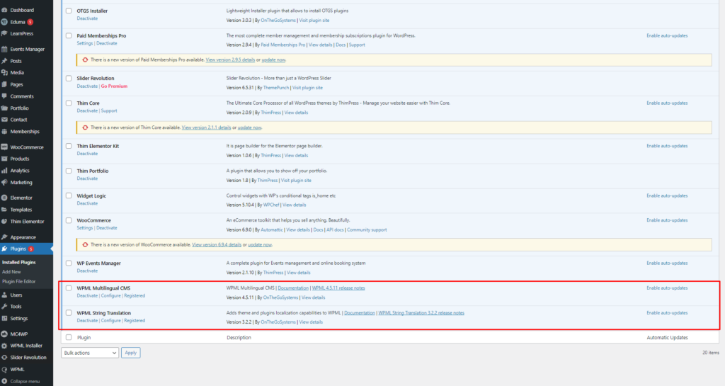 Installation - How to translate Eduma theme using the WPML plugin - ThimPress Docs