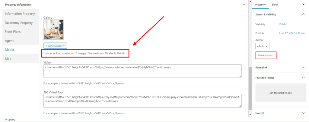 Property - Settings - ThimPress Docs