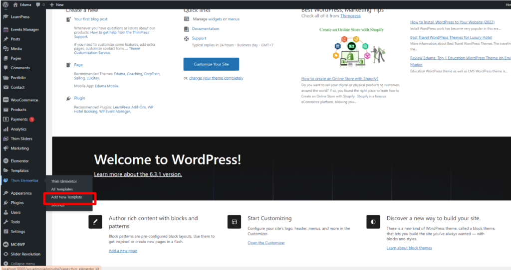 Course - Edit With Elementor Page Builder - ThimPress Docs
