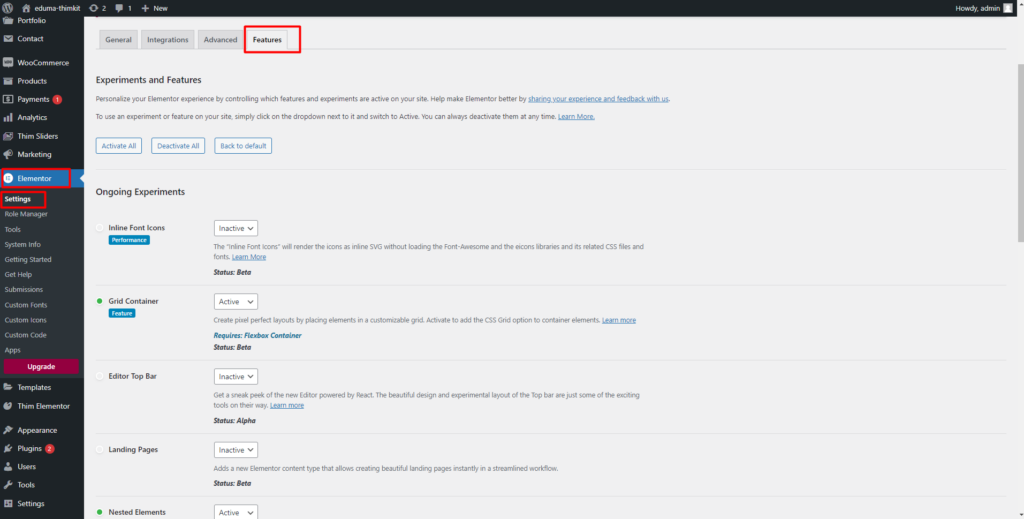 Course - Edit With Elementor Page Builder - ThimPress Docs