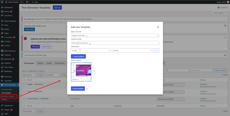 Course - Edit With Elementor Page Builder - ThimPress Docs