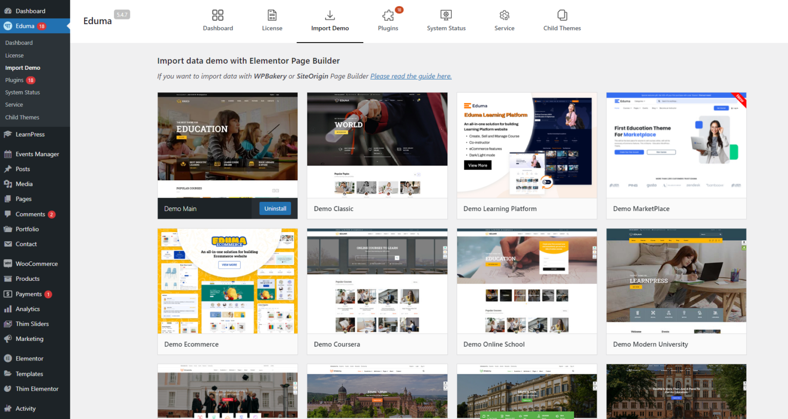 Getting Started - Eduma - ThimPress Docs