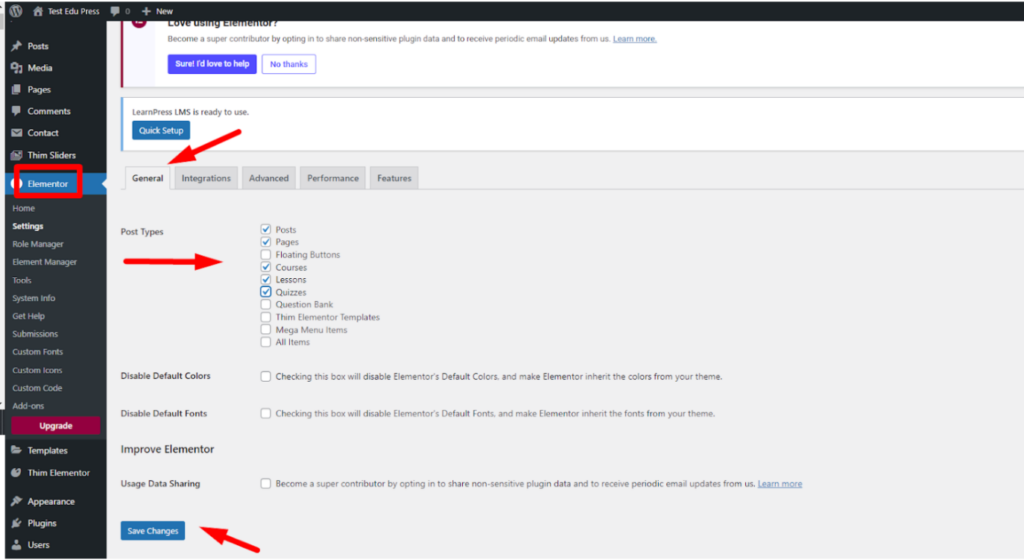 Course - Edit With Elementor Page Builder - ThimPress Docs
