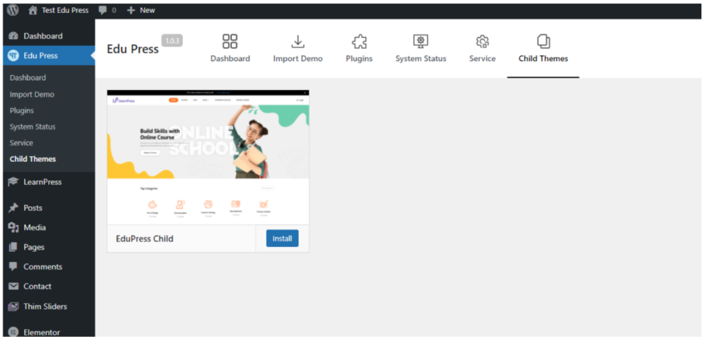 Getting Started - EduPress - ThimPress Docs