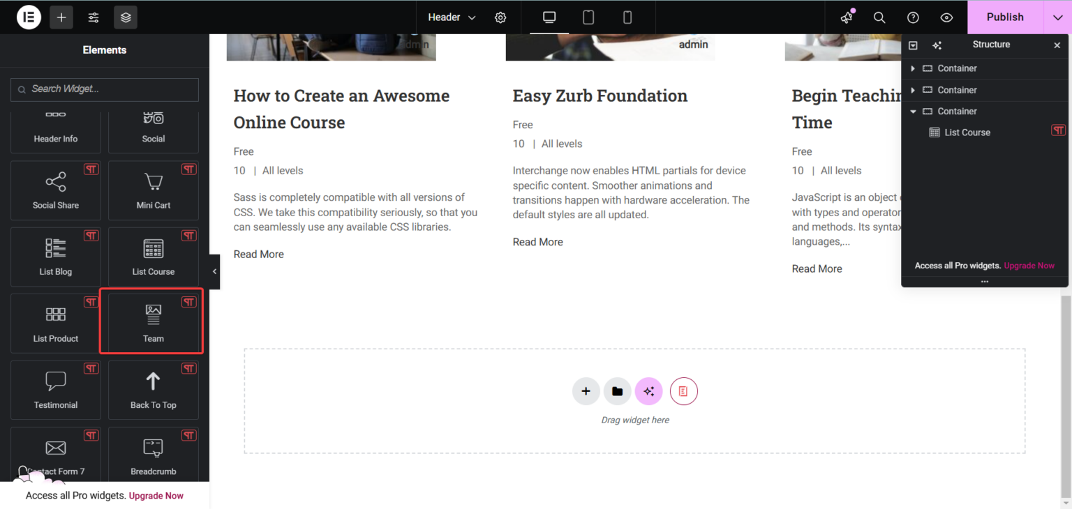 Team - Content Elements - ThimPress Docs